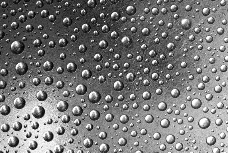 Rain droplets stock image. Image of steel, metal, luminum - 14140807