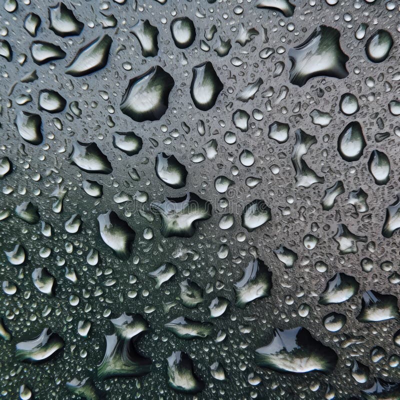 Rain Droplets on a Smooth Surface Texture. Stock Image - Image of ...