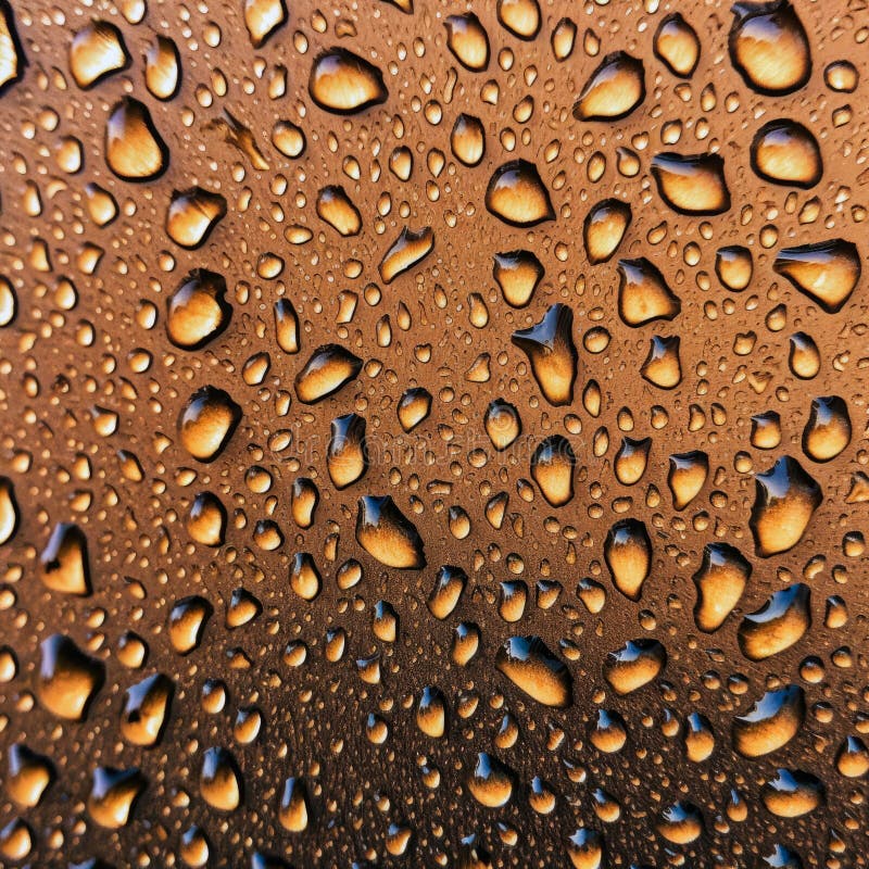 Rain Droplets on a Smooth Surface Texture. Stock Photo - Image of petal ...