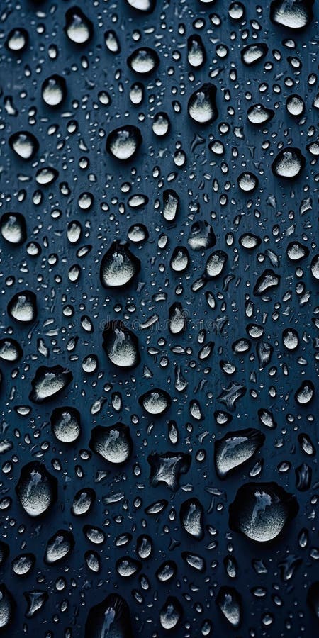 Rain Droplets on a Smooth Surface Texture. Stock Photo - Image of petal ...