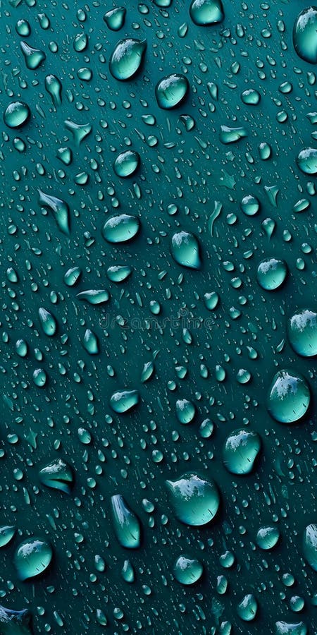 Rain Droplets on a Smooth Surface Texture. Stock Image - Image of ...