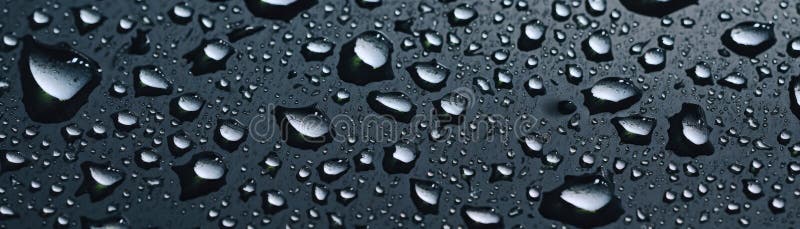 Rain Droplets on a Smooth Surface Texture. Stock Image - Image of ...