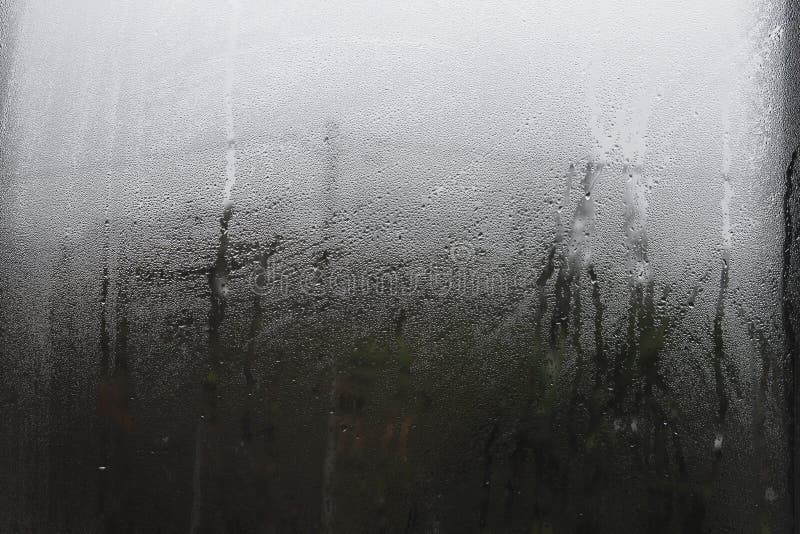 Water Condensation on Window Stock Image - Image of glass, dark: 205991169