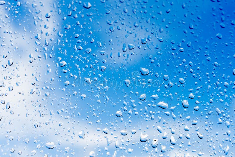 Rain droplets on a window stock image. Image of drop - 181152469