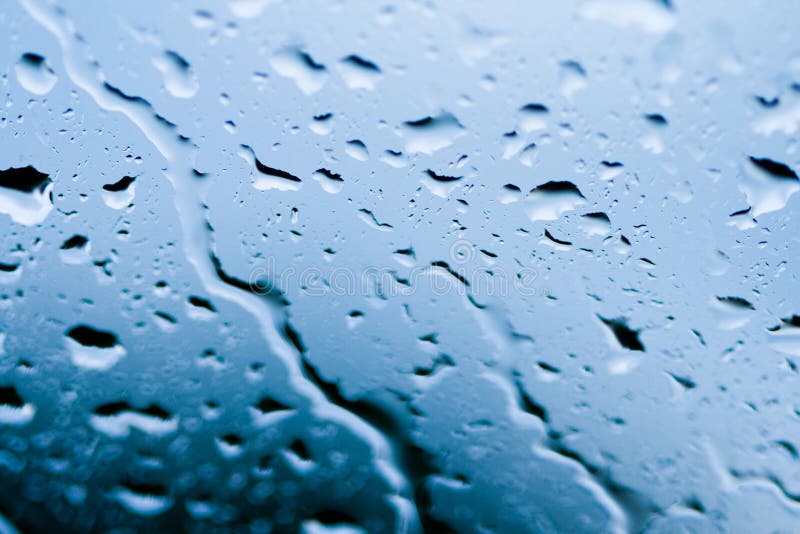 Rain drops stock image. Image of sweat, blue, bubble, cool - 5818079