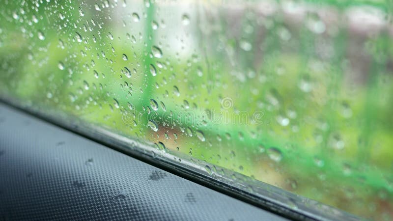 Rain Drops on Car Window , Rainy Day Stock Footage - Video of window ...