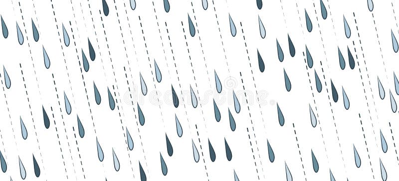 Rain Drops Cartoon Pattern Vector Design Stock Illustration ...
