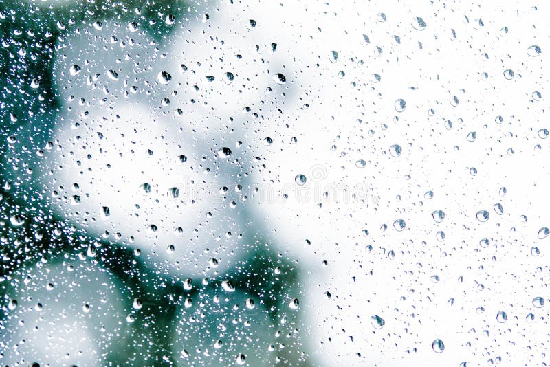 Rain drops on clear window stock image. Image of nature - 150886097