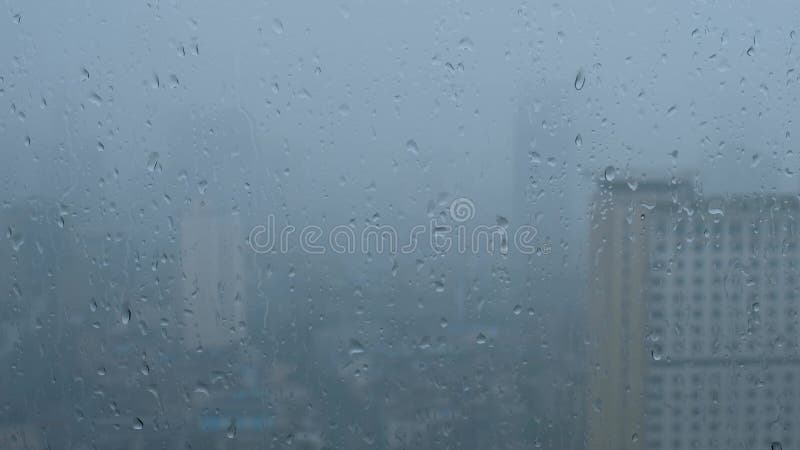 Rain Drops Falling from Sky on Roof Top Stock Footage - Video of ...