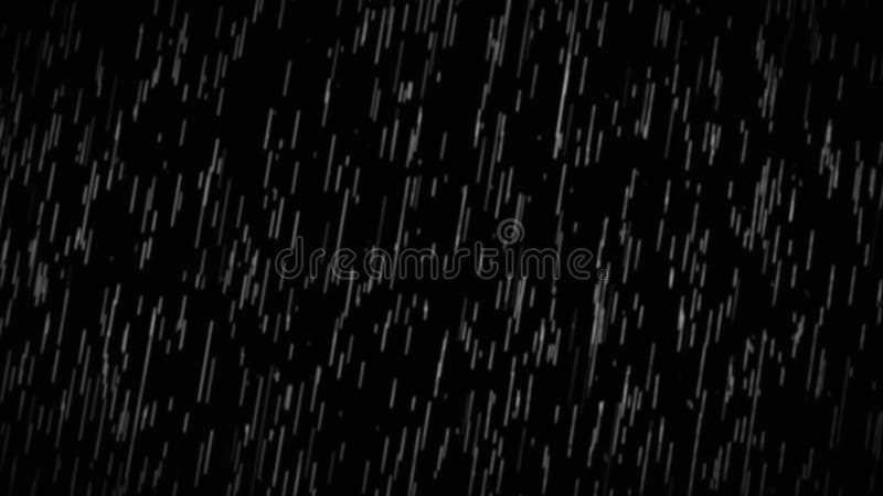 Rain Drops Falling Alpha Loop Stock Video - Video of element, black ...