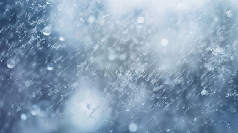 Rain Drops Falling on a Blue Background Stock Illustration ...