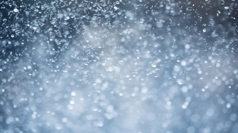 Rain Drops Falling on a Blue Background Stock Illustration ...