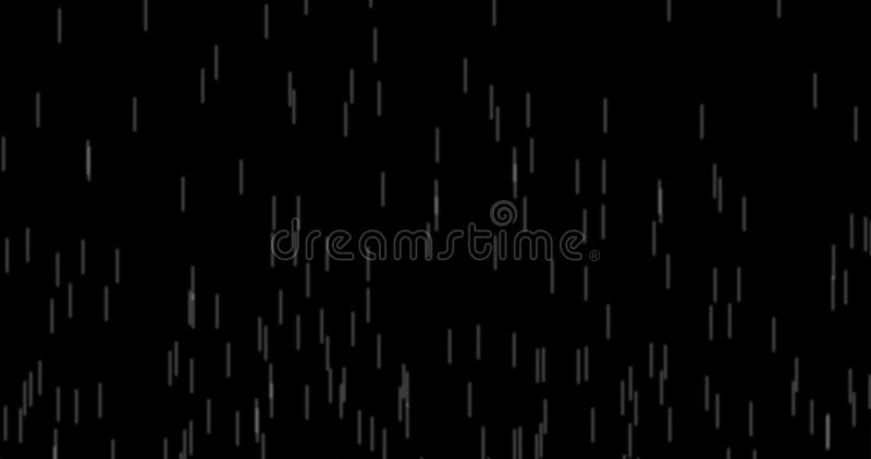 Rain Drops Falling Computer Generated Rain Looped Animation. 4k Heavy ...