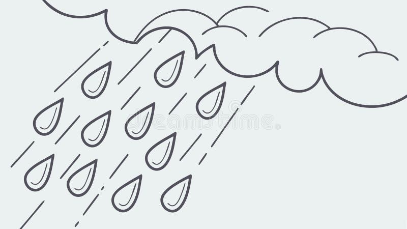 Rain Drops Falling Simple Abstract Vector, Vector Design Generative AI ...