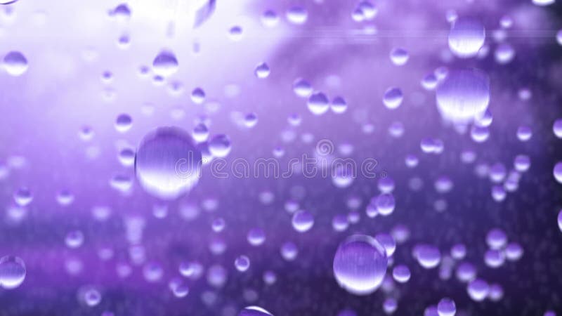 Beautiful Rain Drops Falling in Slow Motion, Green Background, HD 1080 ...