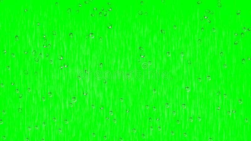 Rain Drops on Glass with Green Screen Background Stock Video - Video of ...