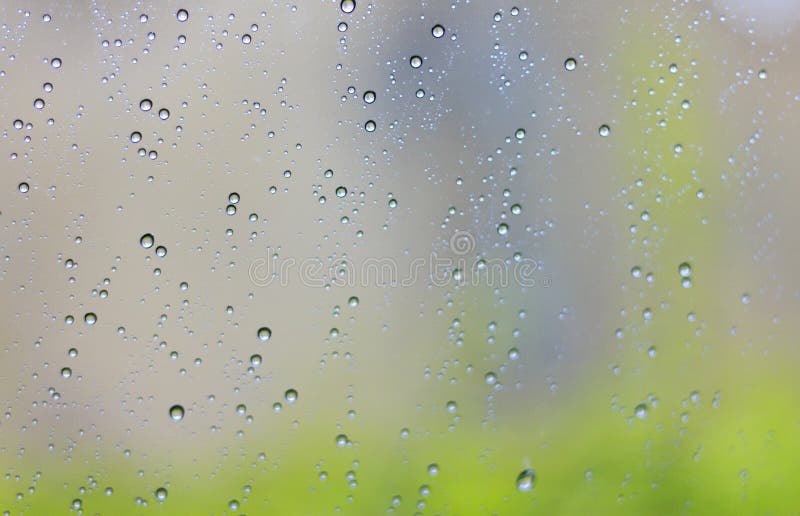 Rain drops on the glass stock image. Image of clean, droplets - 45231409