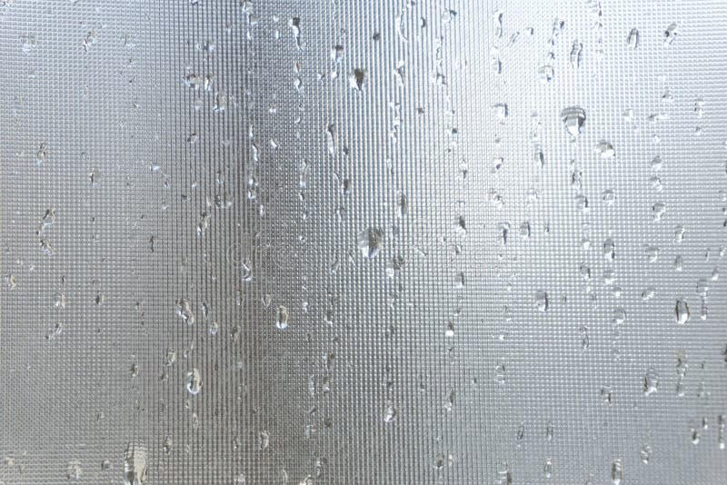 Rain Drops on the Grey Glass Background, Raindrops on Gray Glass ...