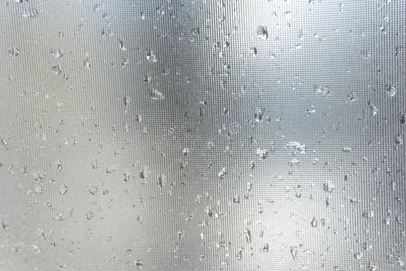 Rain Drops on the Grey Glass Background, Raindrops on Gray Glass ...