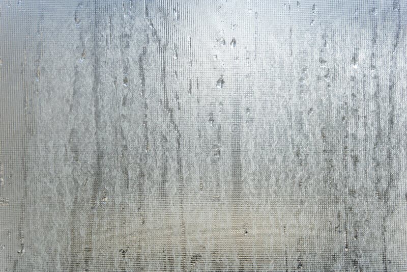 Rain Drops on the Grey Glass Background, Raindrops on Gray Glass ...