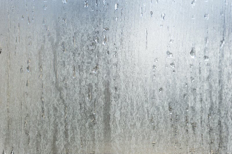 Rain Drops on the Grey Glass Background, Raindrops on Gray Glass ...