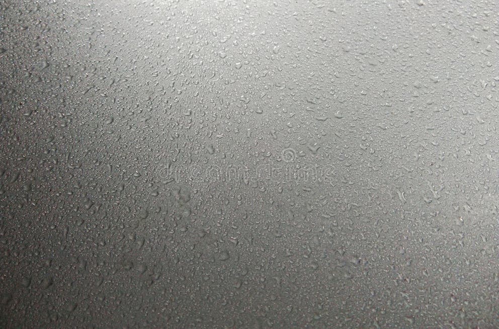 Rain drops on metal sheet stock image. Image of moist - 93402569
