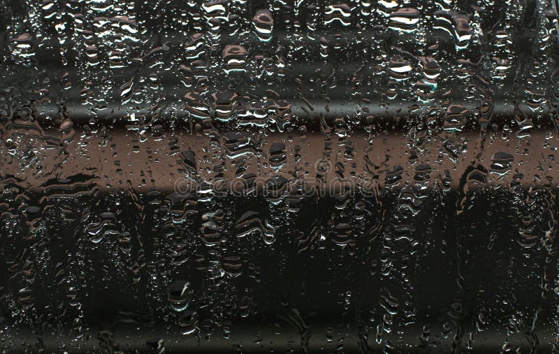 Rain drops on the mirror stock image. Image of refresh - 199065157