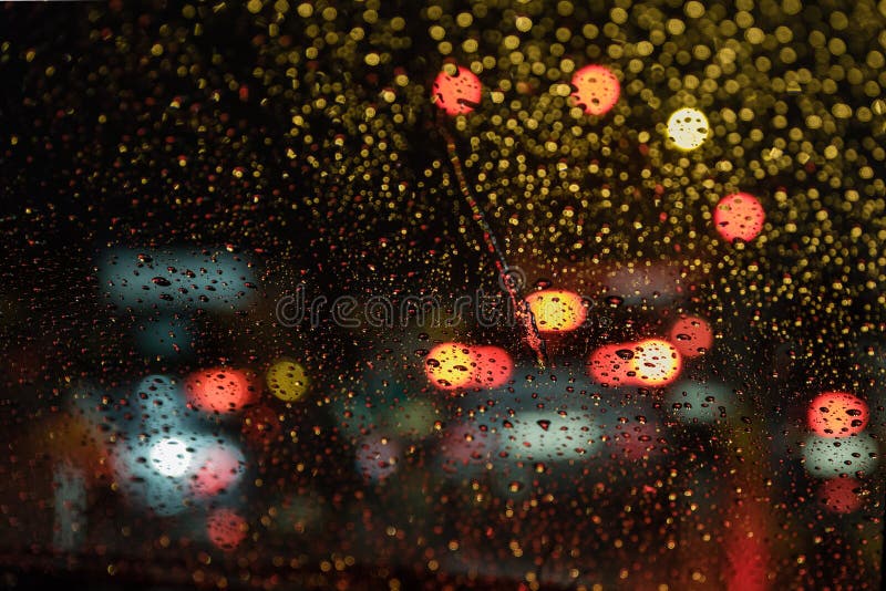 Rain Drops from Real Life Scene Stock Image - Image of natural, droplet ...