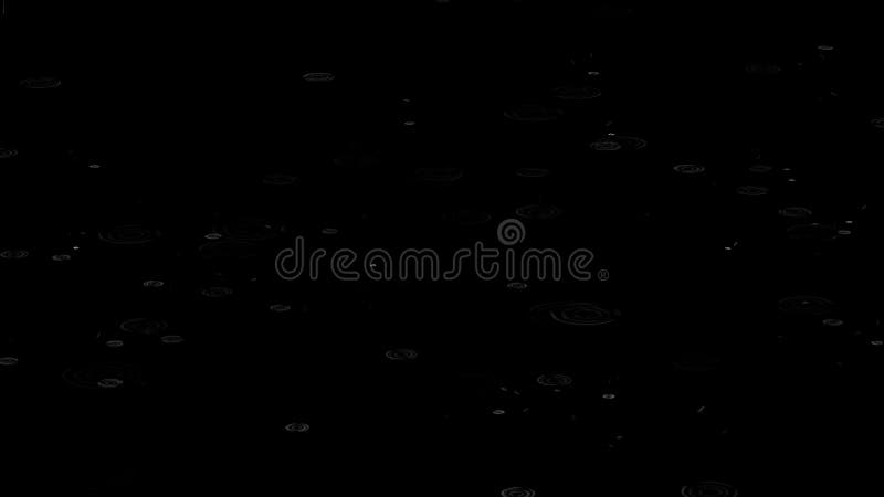 Rain Drops and Ripples on Black Background Stock Video - Video of motion, overlay: 352497795