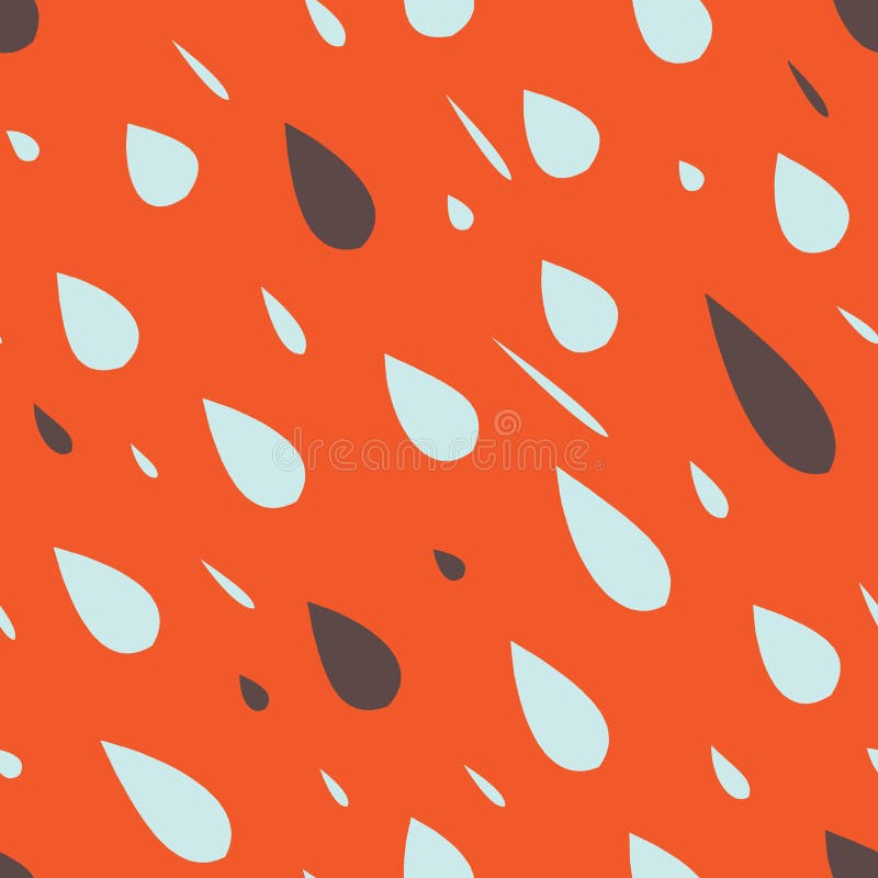 Rain Drops Seamless Pattern Stock Vector - Illustration of backdrop ...