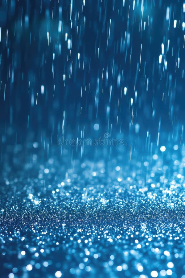 Rain Drops and Snow stock image. Image of blue, droplets - 358368805