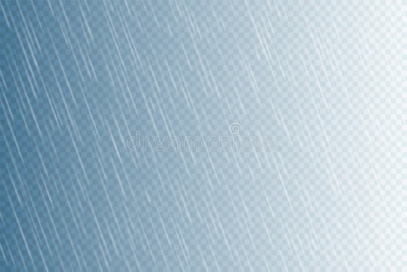 Rain Effect. Realistic Water Drops Falling from Sky. Heavy Rain Weather ...