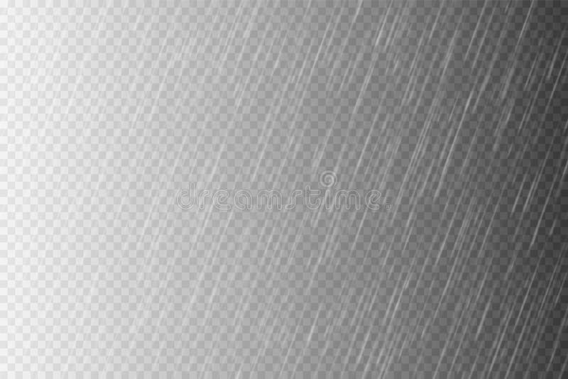 Rain Drops on Transparent Background. Falling Water Drops. Nature ...