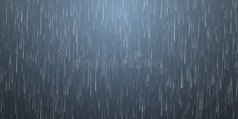 Rain Drops on Transparent Background. Falling Water Drops. Nature ...