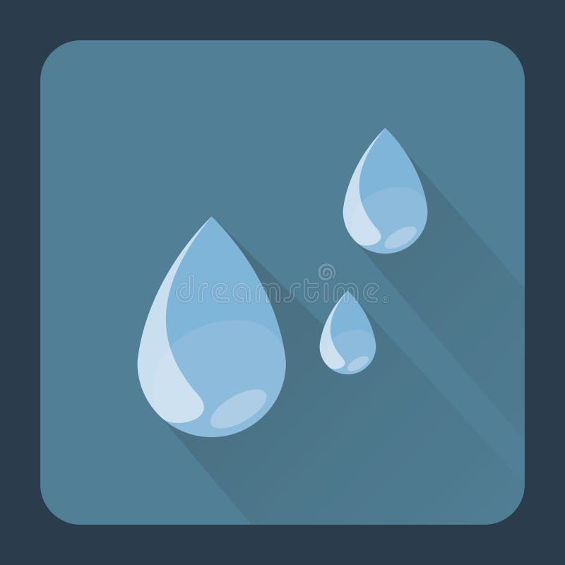Rain Drops. Vector Illustration Decorative Design Stock Vector ...