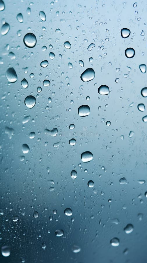 Rain Drops on Window, Natures Artwork in Urban Living Stock Photo ...