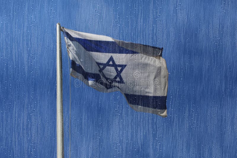 Rain Drops on Window Glass Effect. Concept: Rain in Israel, Rainy ...