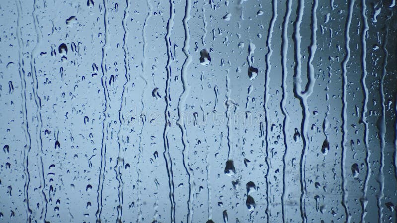 Rain Drops on Window Glass, Rainy Day. Stock Image - Image of autumn ...