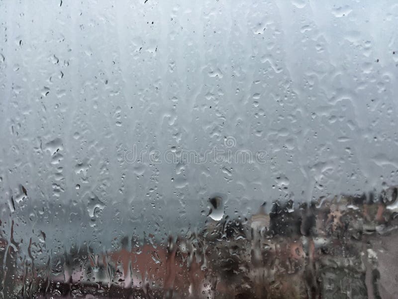 Rain drops on window stock photo. Image of rain, storm - 94628124
