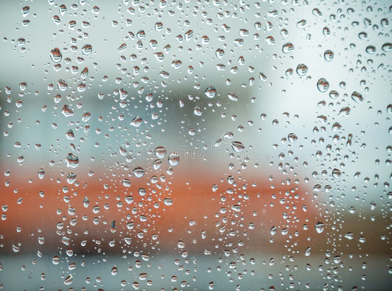 Rain drops on window. stock image. Image of parasol, condensate - 62493643