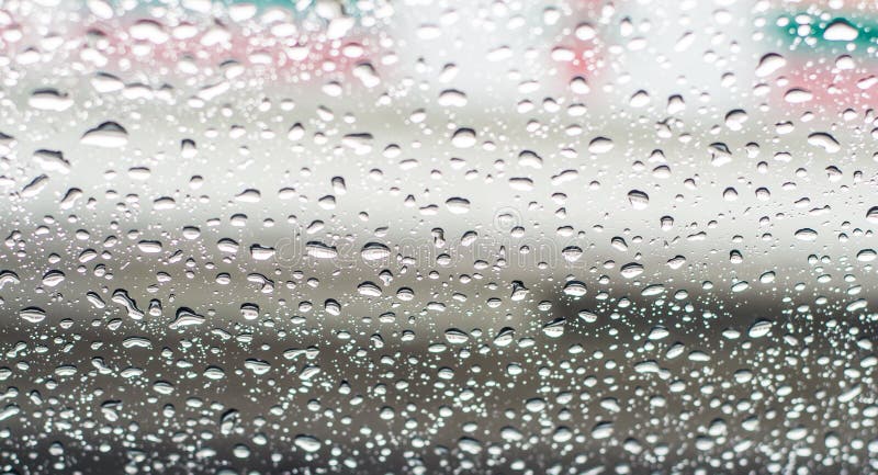 Raindrops On A Window Screen Stock Image - Image of clear, abstract ...