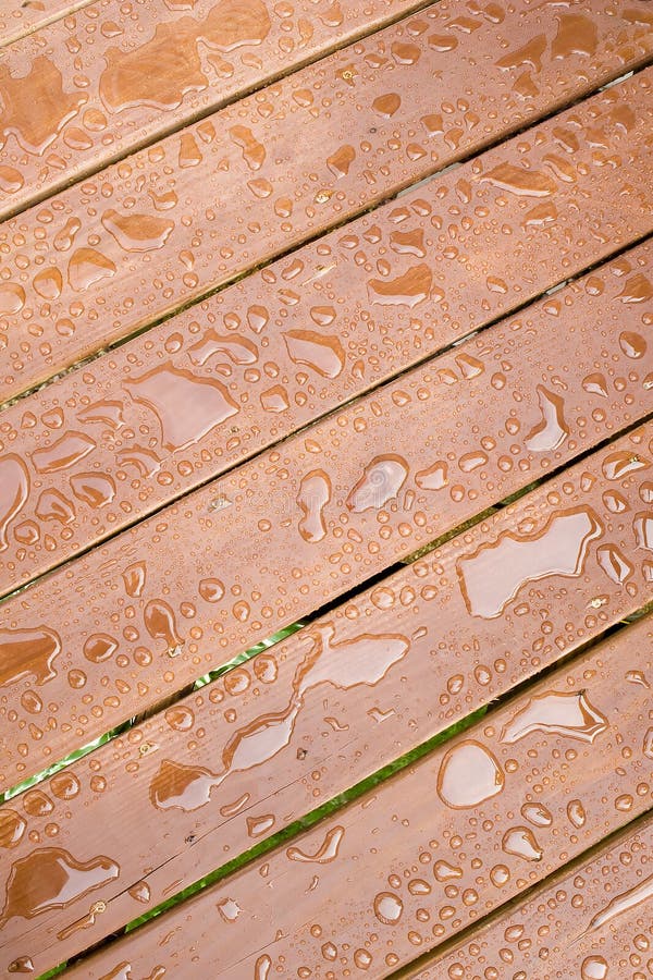 Rain Drops on wood stock image. Image of rainy, storm - 5358313