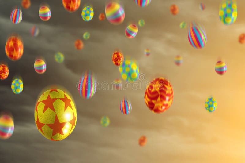 Rain of Eggs stock photo. Image of stripes, falling, joyful - 39114022