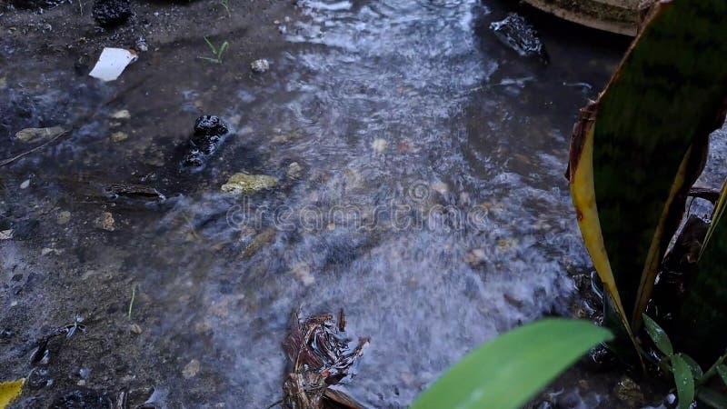 Rain Fall and Splash on the Ground. Stock Footage - Video of droplet ...