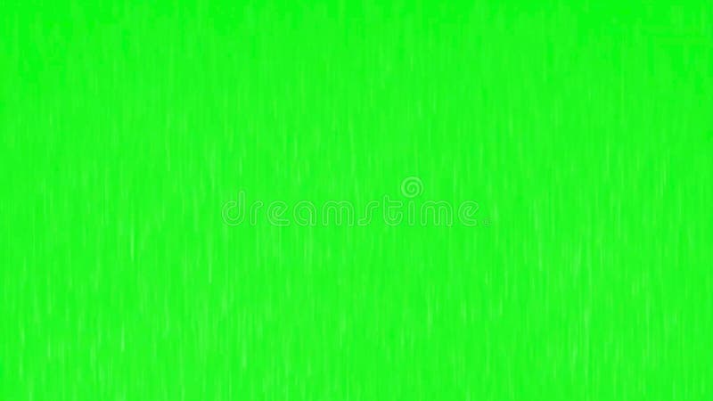 Heavy Rain Falling on the Green Screen Background Animation Stock Video ...