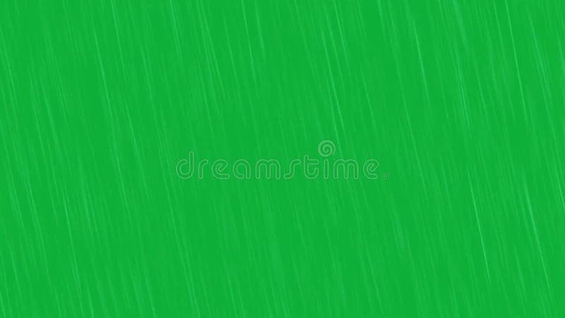 Heavy Rain Falling on the Green Screen Background Animation Stock Video ...