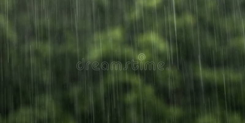 Rain falling from the sky stock photo. Image of bokeh - 199134010