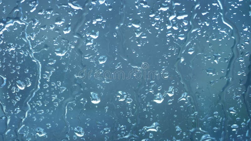 Rain Running Down the Window Stock Footage - Video of raining, macro ...