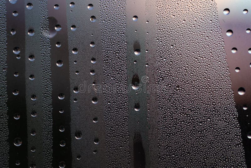 Rain Falls on the Window Glass Stock Image - Image of rain, storm ...