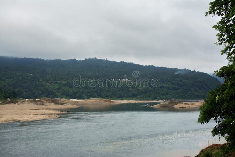 Rain fed river stock photo. Image of riverbank, stream - 80140264